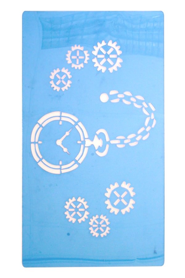 PXP Face Paint Stencils steampunk clock | PXP Professional Colours Face ...